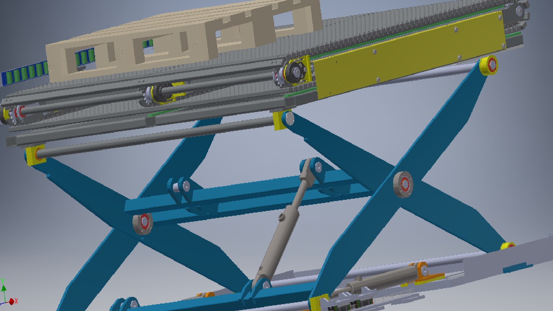 Two Step Scissor Lift Model - TurboSquid 2051100