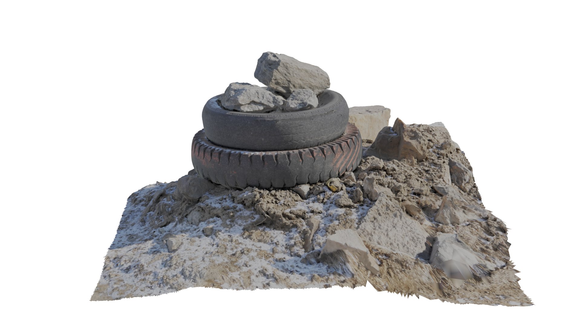 3D Tire Stone Model - TurboSquid 2152502