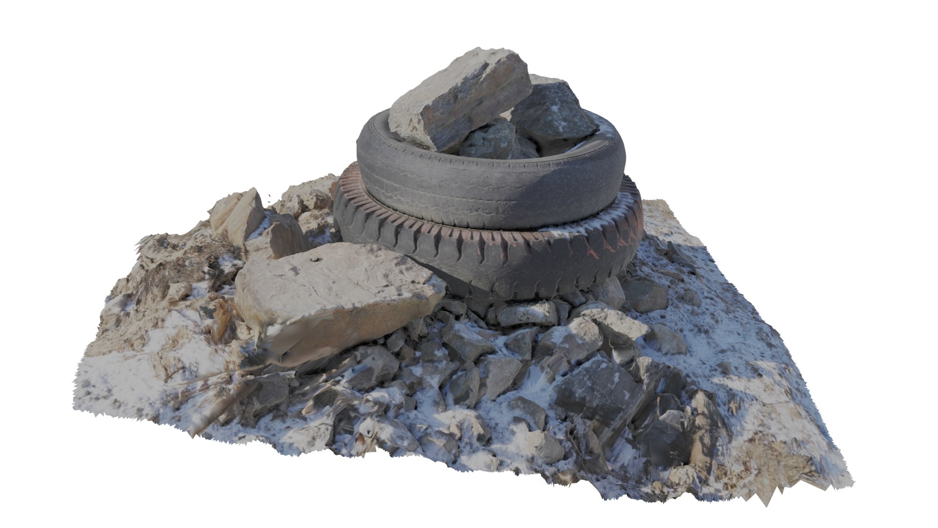 3D Tire Stone Model - TurboSquid 2152502