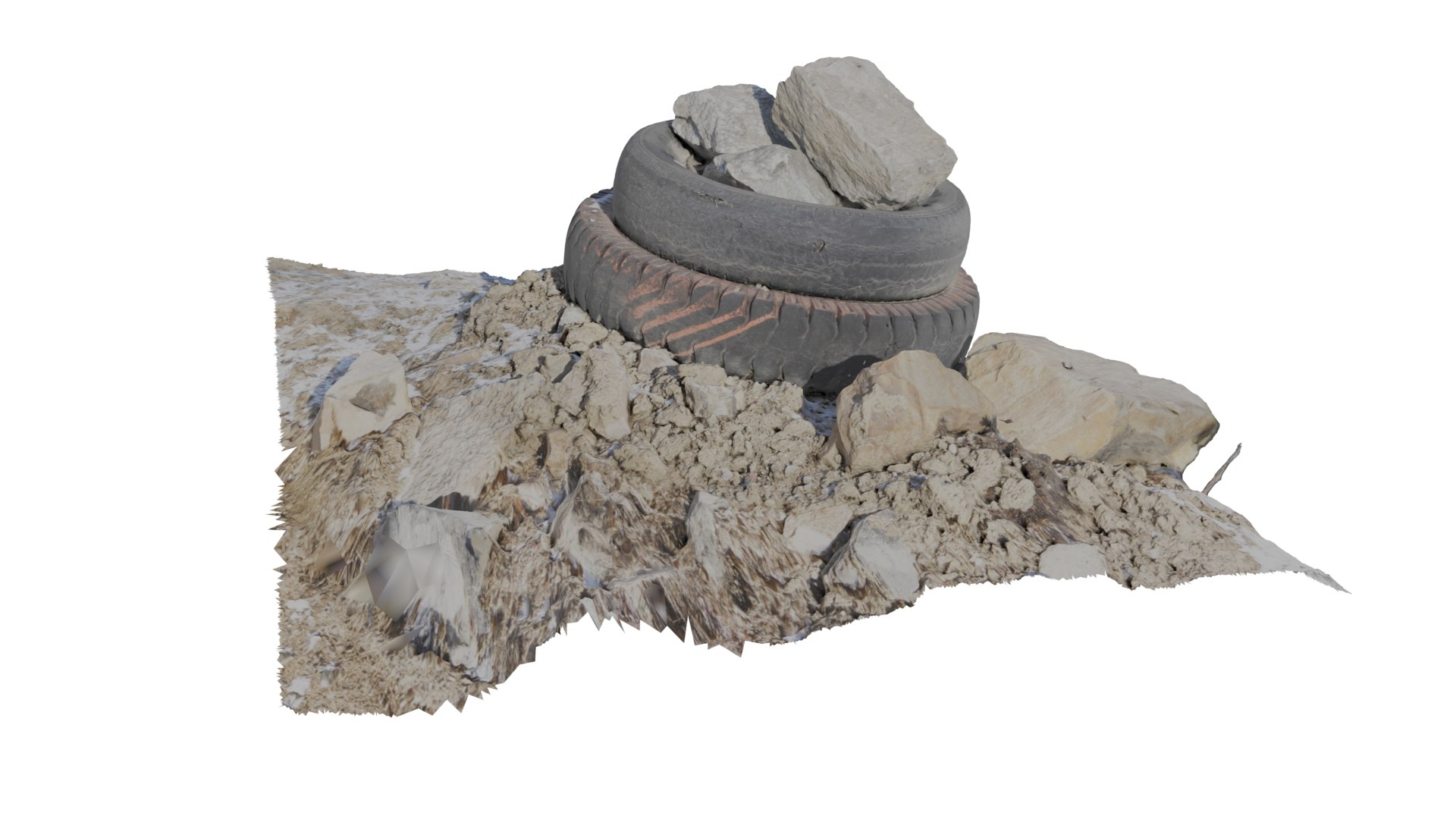 3D Tire Stone Model - TurboSquid 2152502