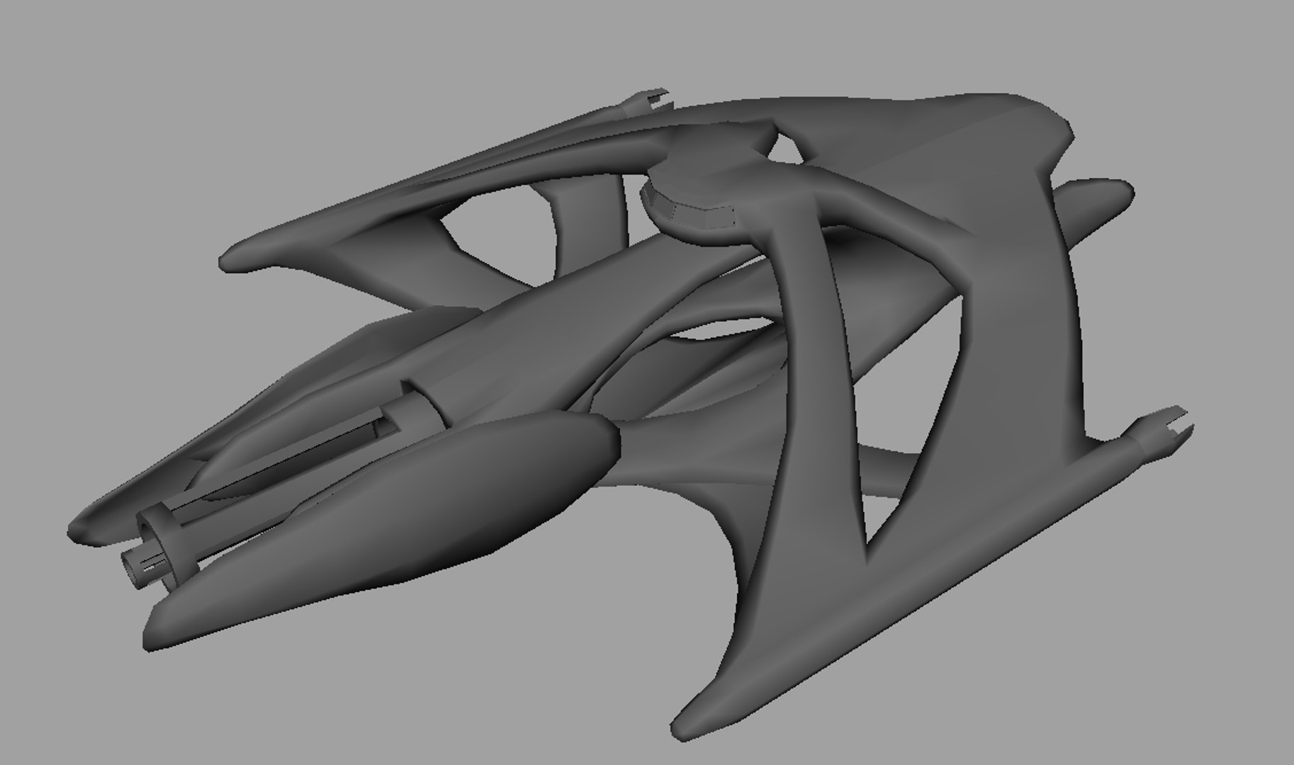 Free Space Ship 3d Model