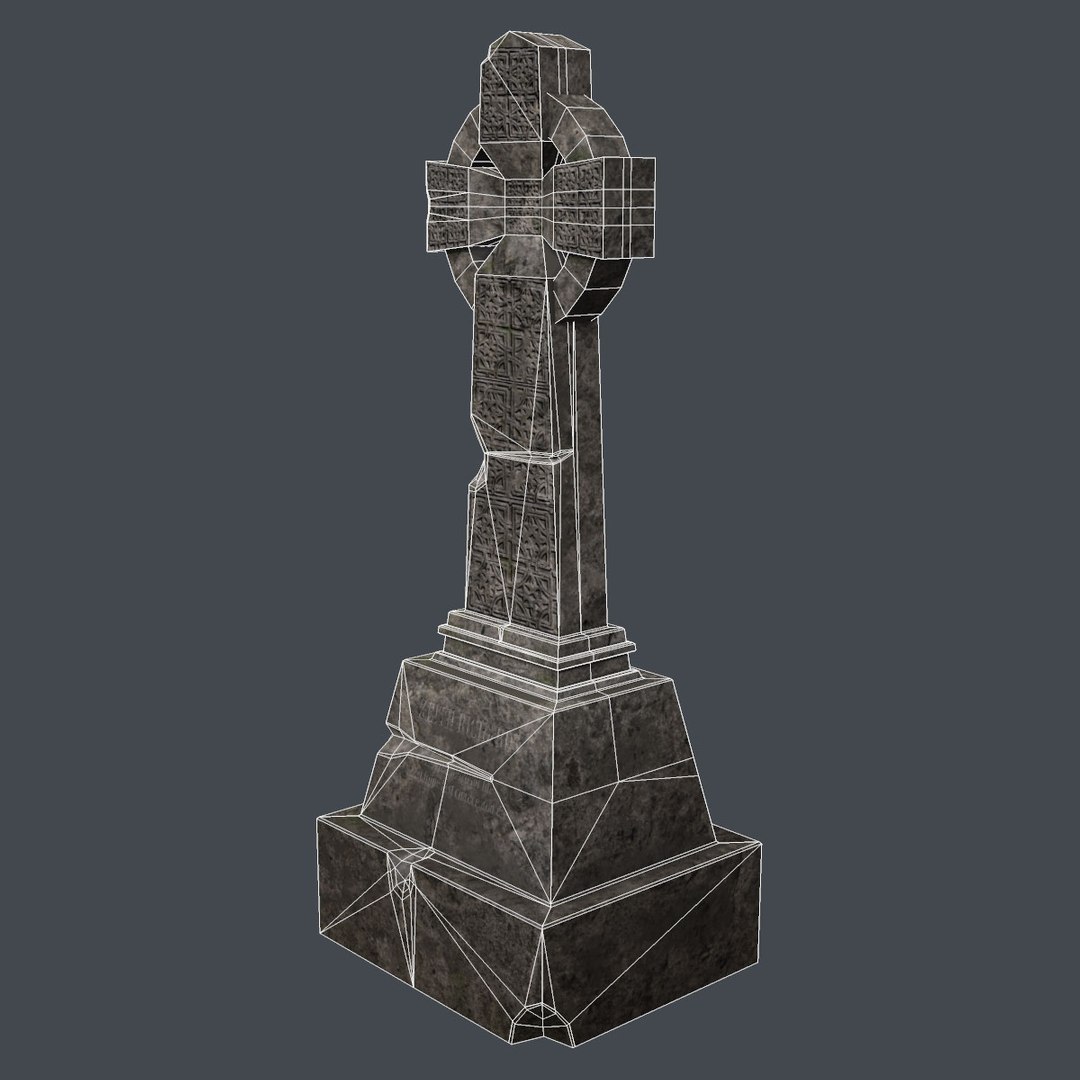 Gravestone Ready Unity 3d Model