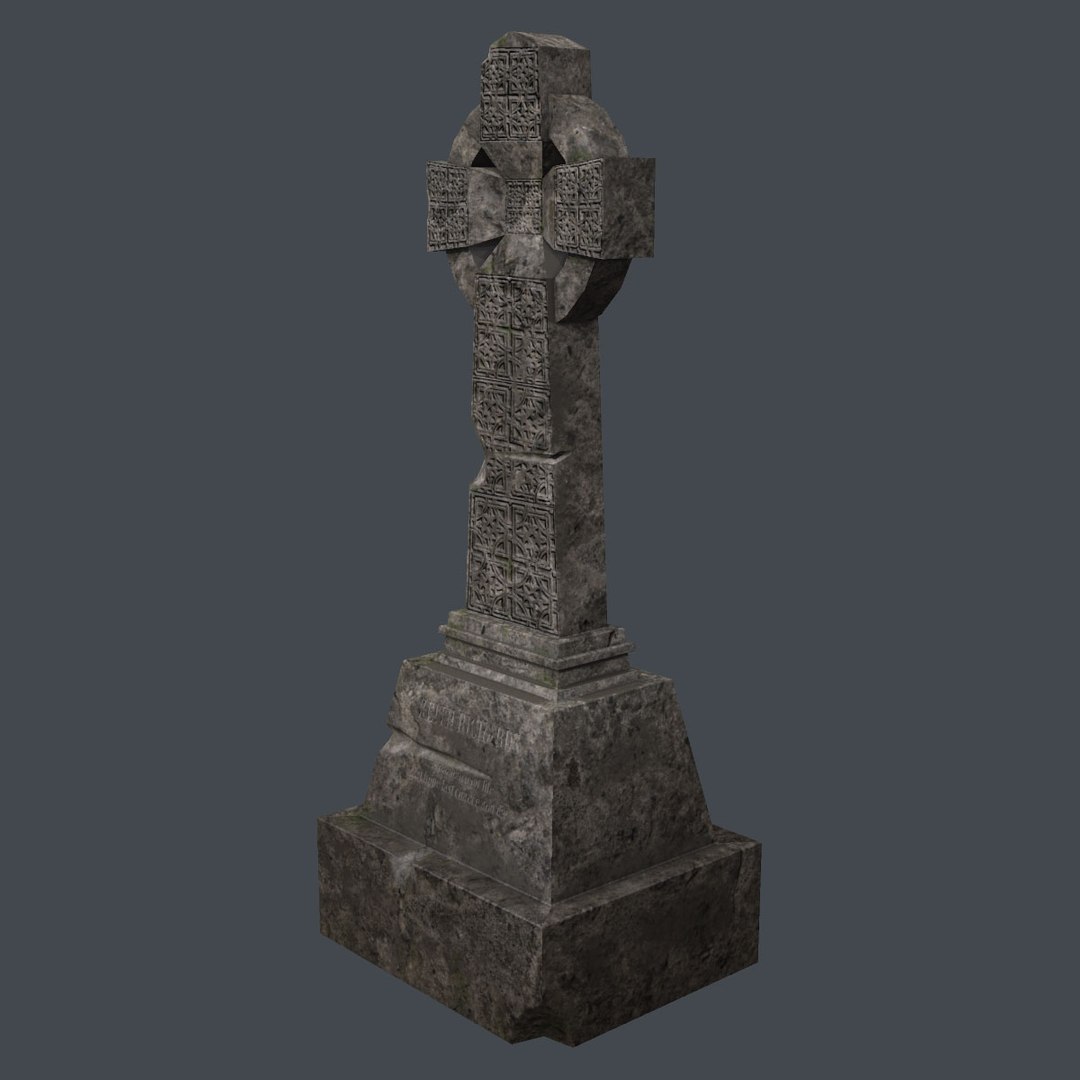 Gravestone Ready Unity 3d Model