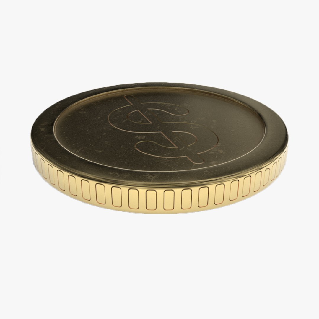 Low Poly 3D Cartoon Coin 3D Model - TurboSquid 1756667