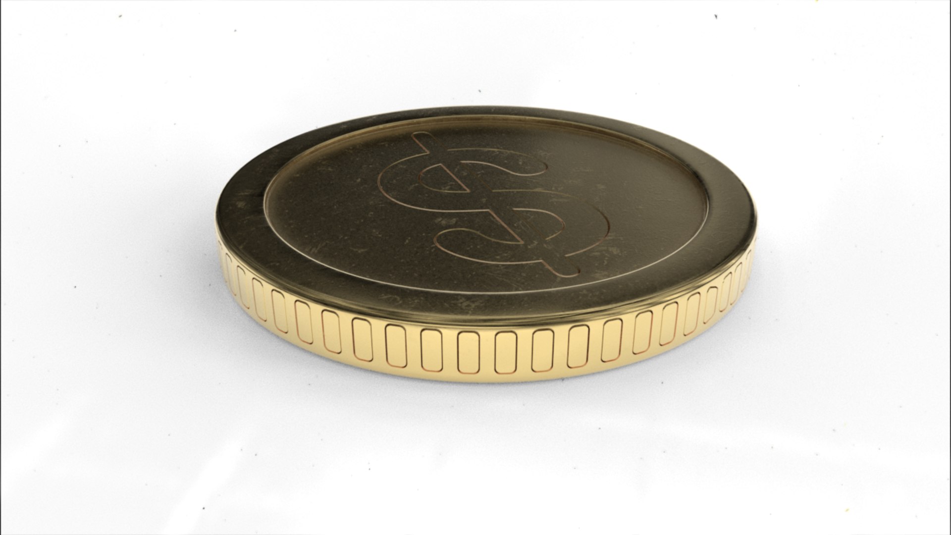 Low Poly 3D Cartoon Coin 3D Model - TurboSquid 1756667