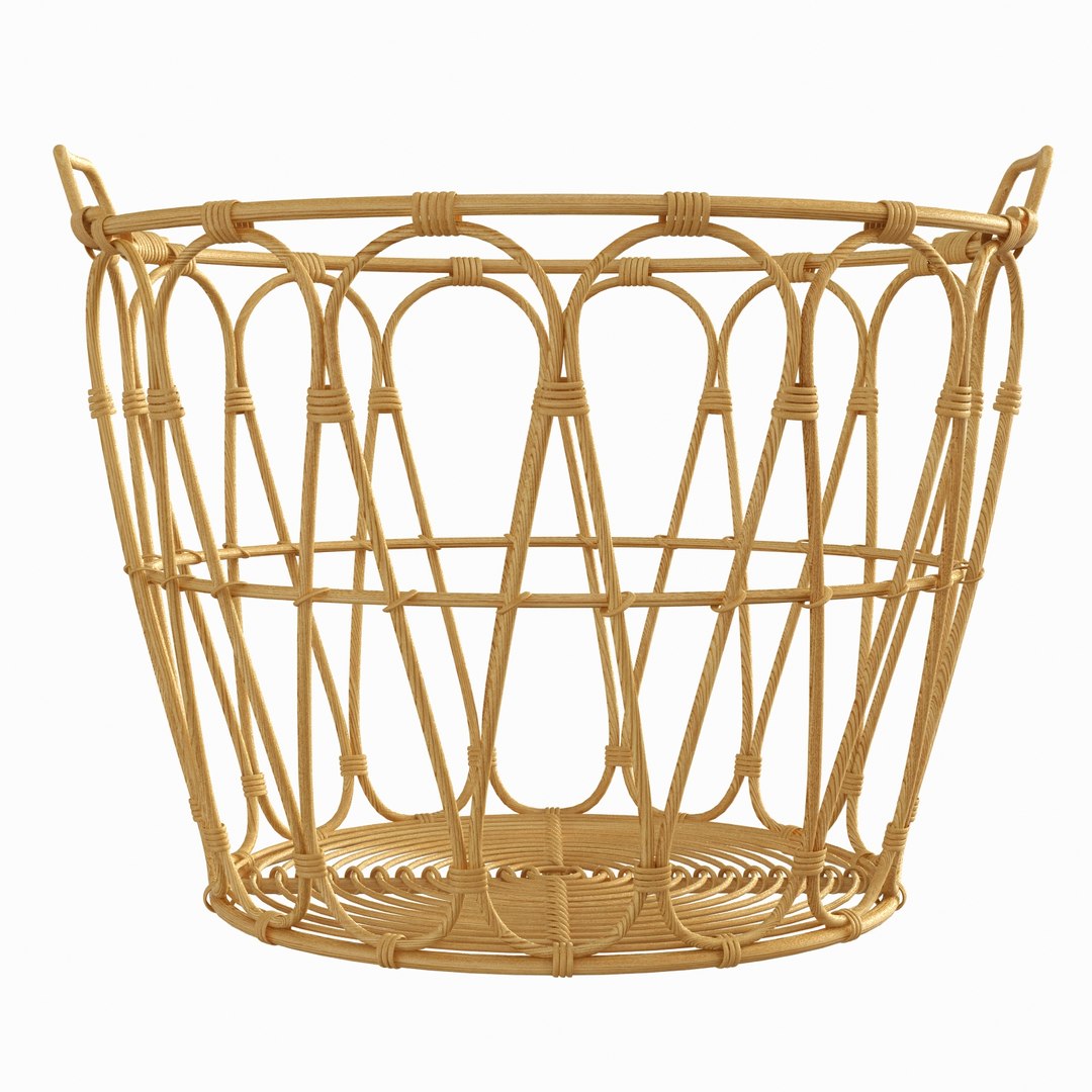 3D snidad basket rattan - TurboSquid 1346712