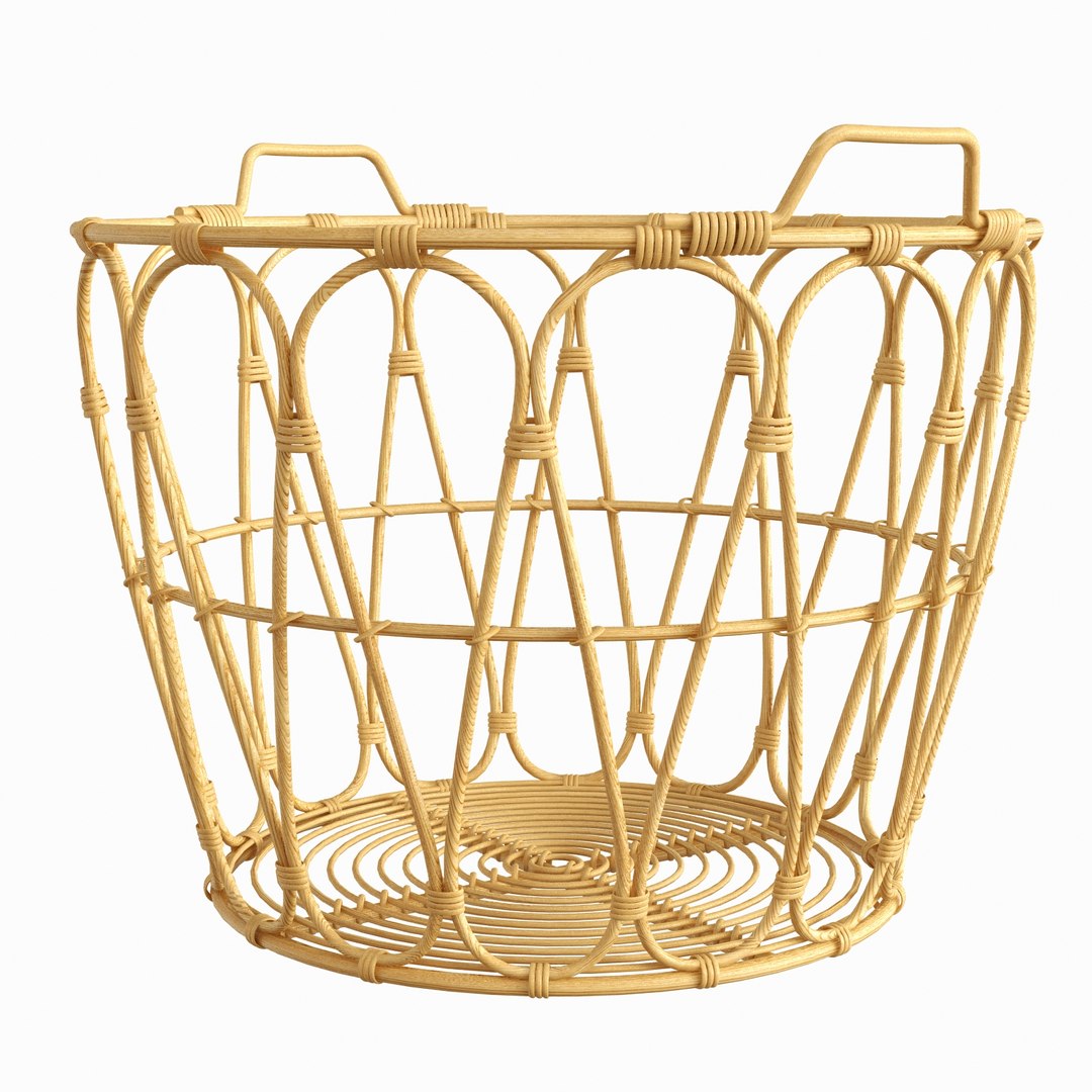 3D snidad basket rattan - TurboSquid 1346712