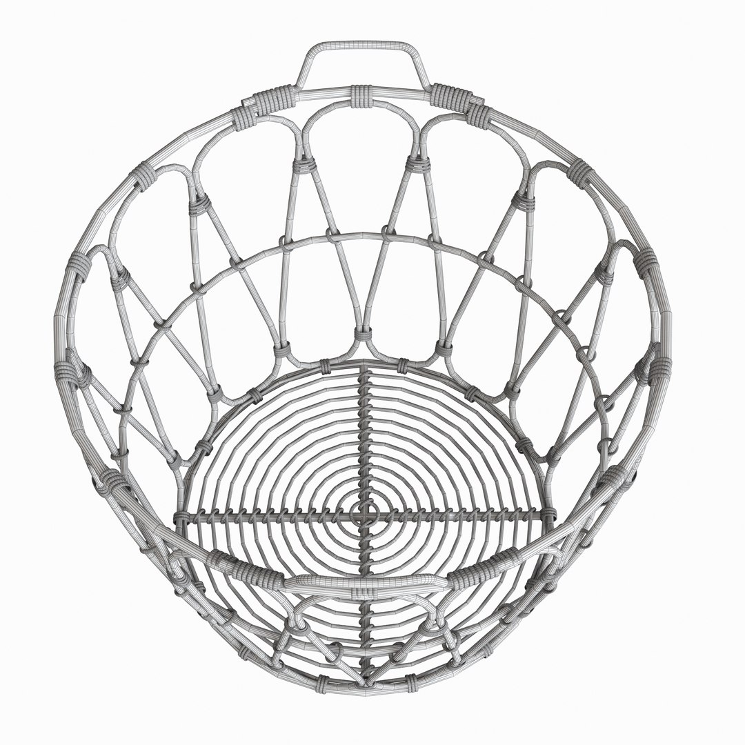 3D snidad basket rattan - TurboSquid 1346712