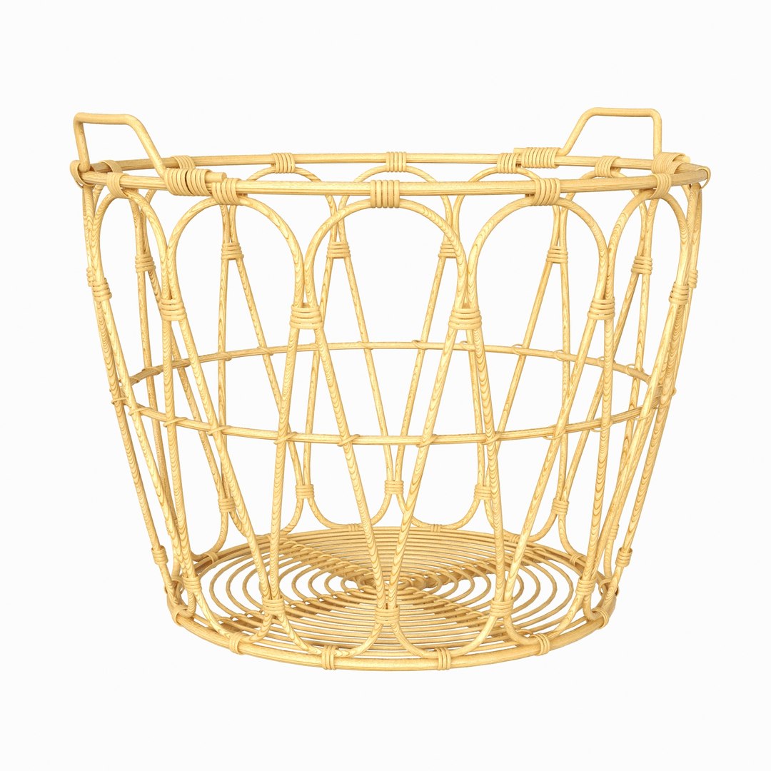 3D snidad basket rattan - TurboSquid 1346712