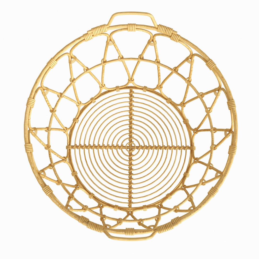 3D snidad basket rattan - TurboSquid 1346712