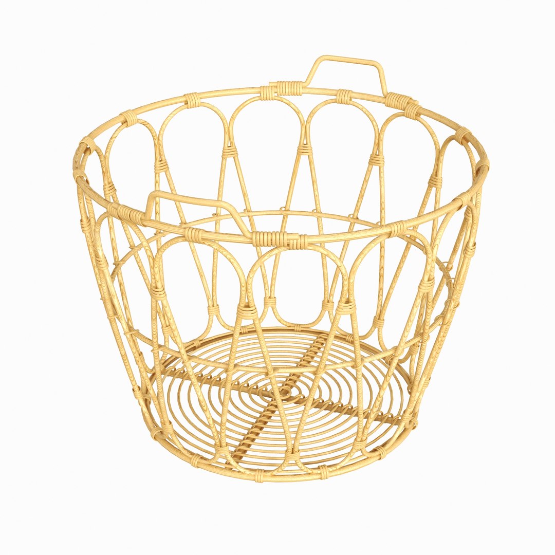 3D snidad basket rattan - TurboSquid 1346712