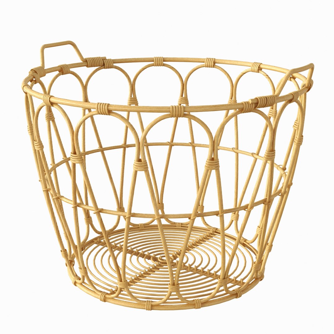 3D snidad basket rattan - TurboSquid 1346712