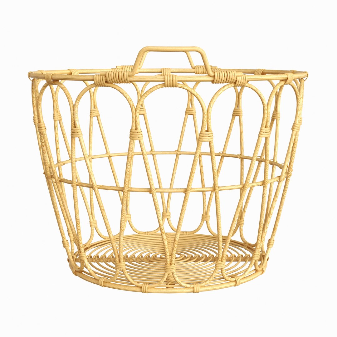 3D snidad basket rattan - TurboSquid 1346712