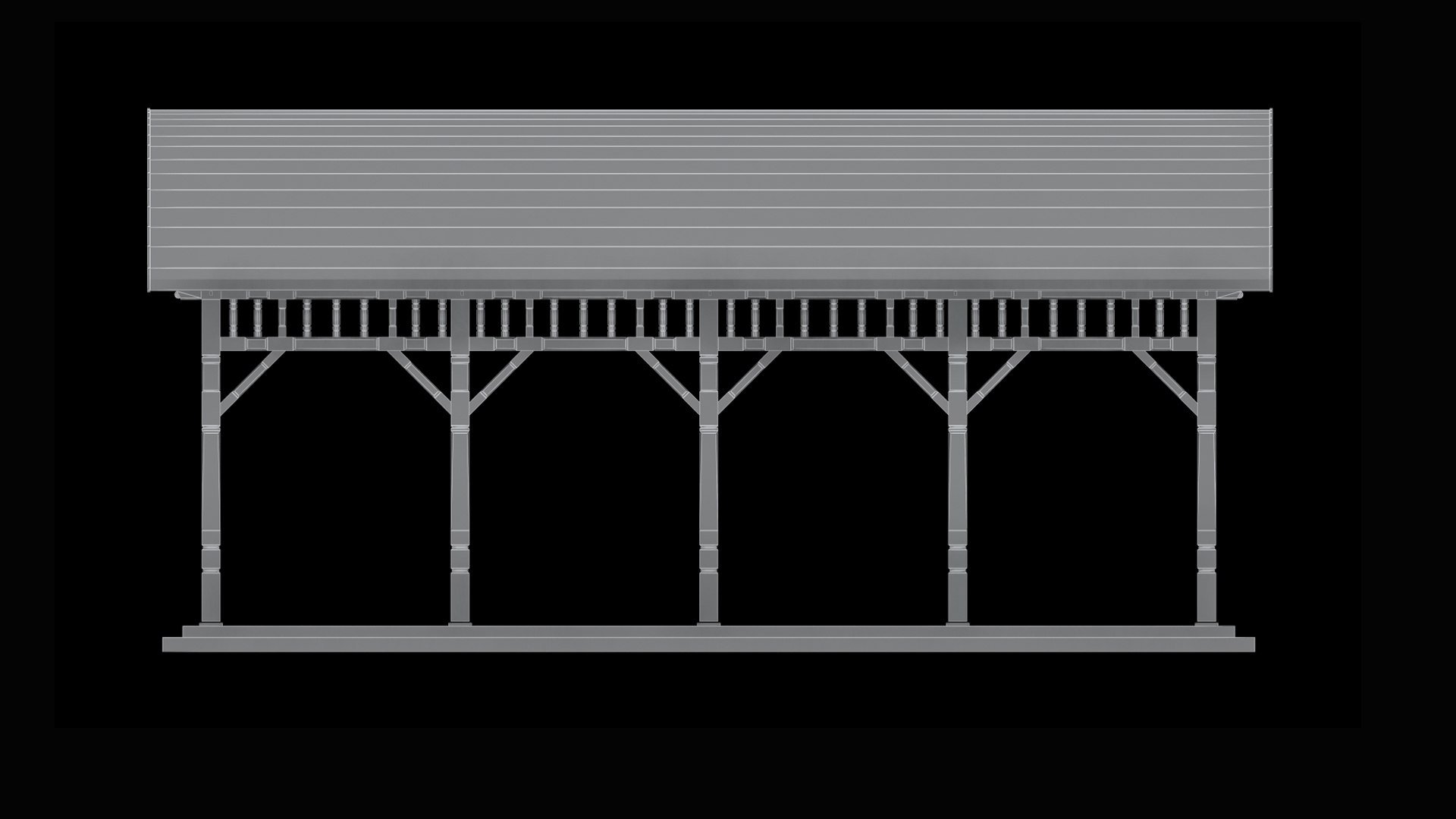 Pavilion 1800s 1900s 3d Model