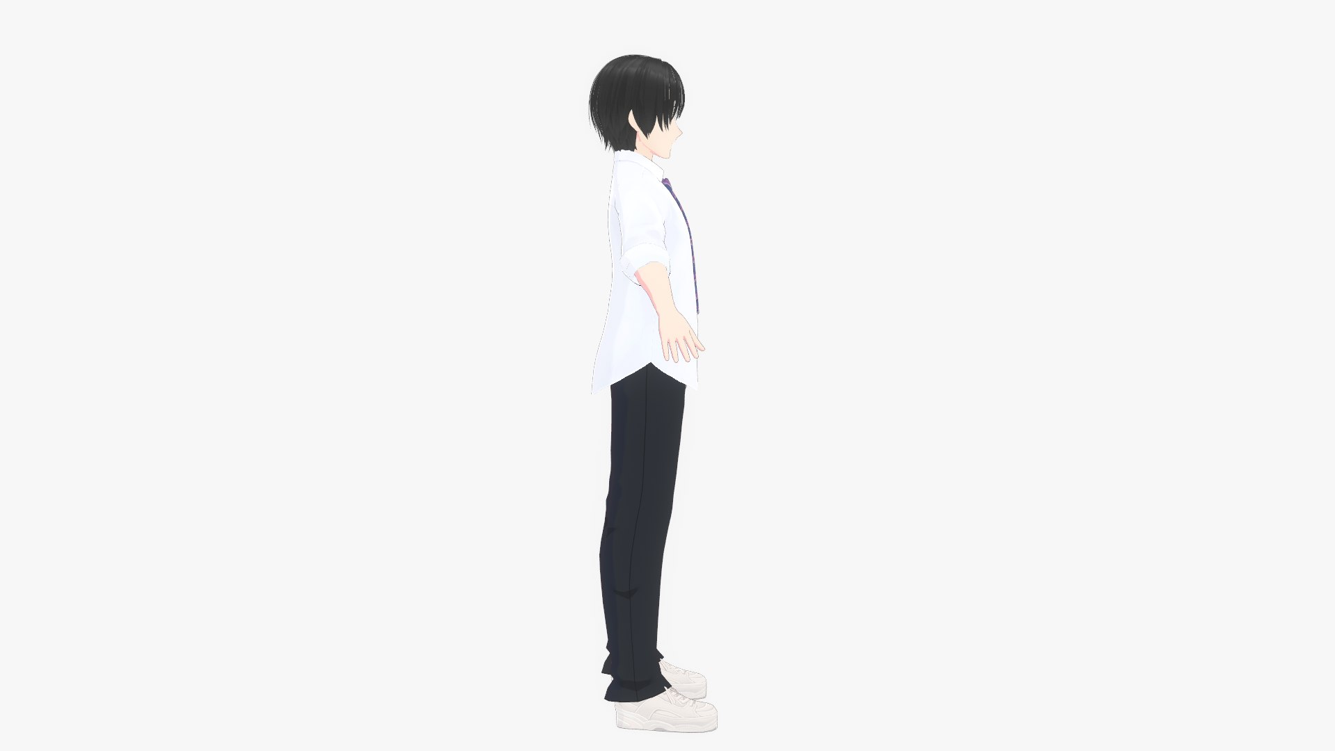 Japanese Anime High School Boy NPC Hayato - Unity UE GameReady Low-poly ...