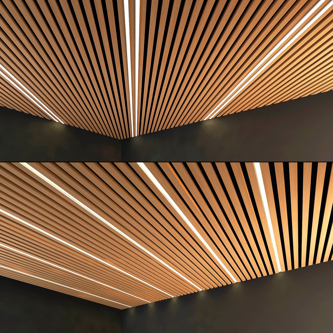 Wooden Ceiling 3D - TurboSquid 1371436