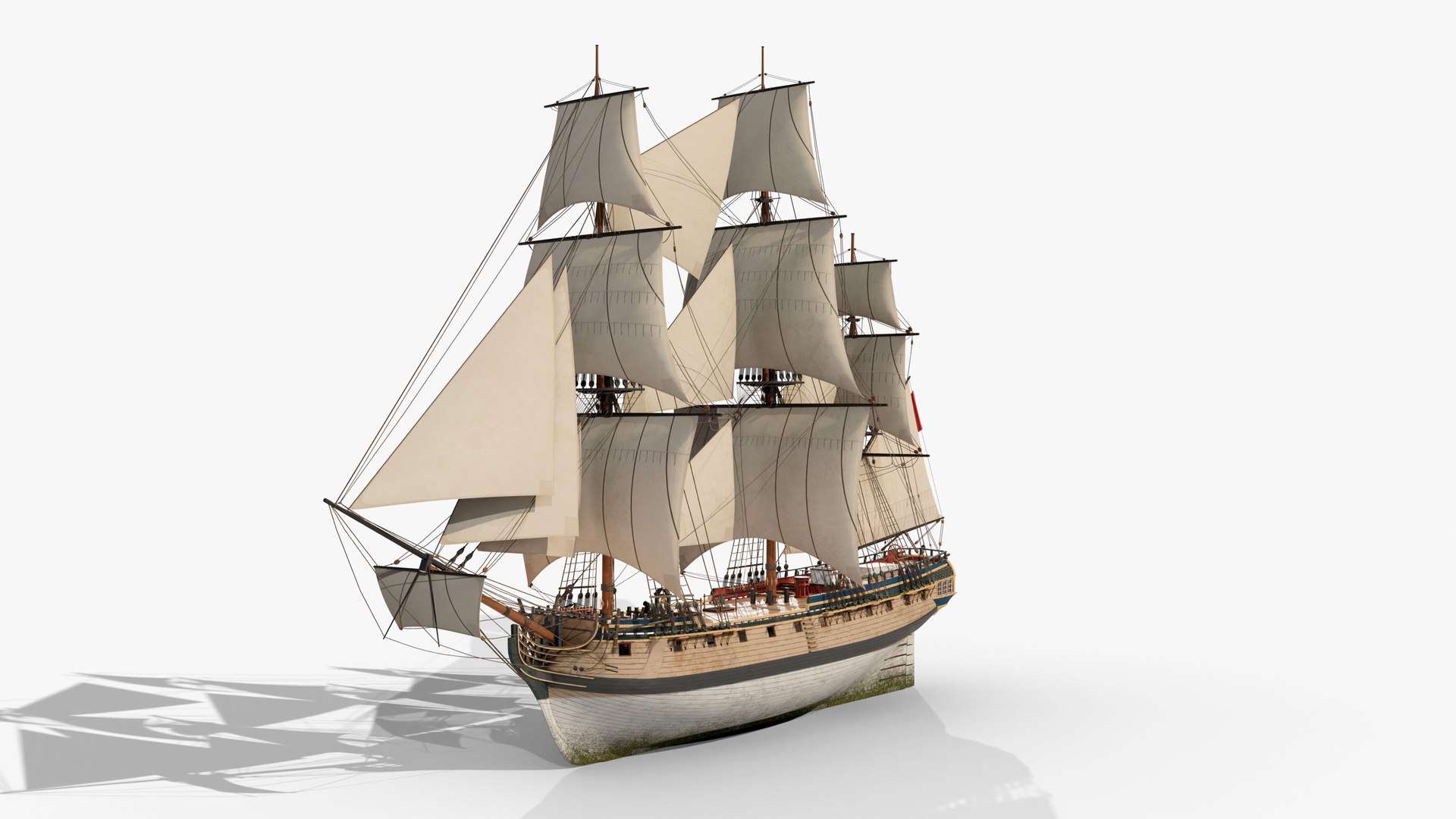 HMS Rose 3D Model - TurboSquid 2097054