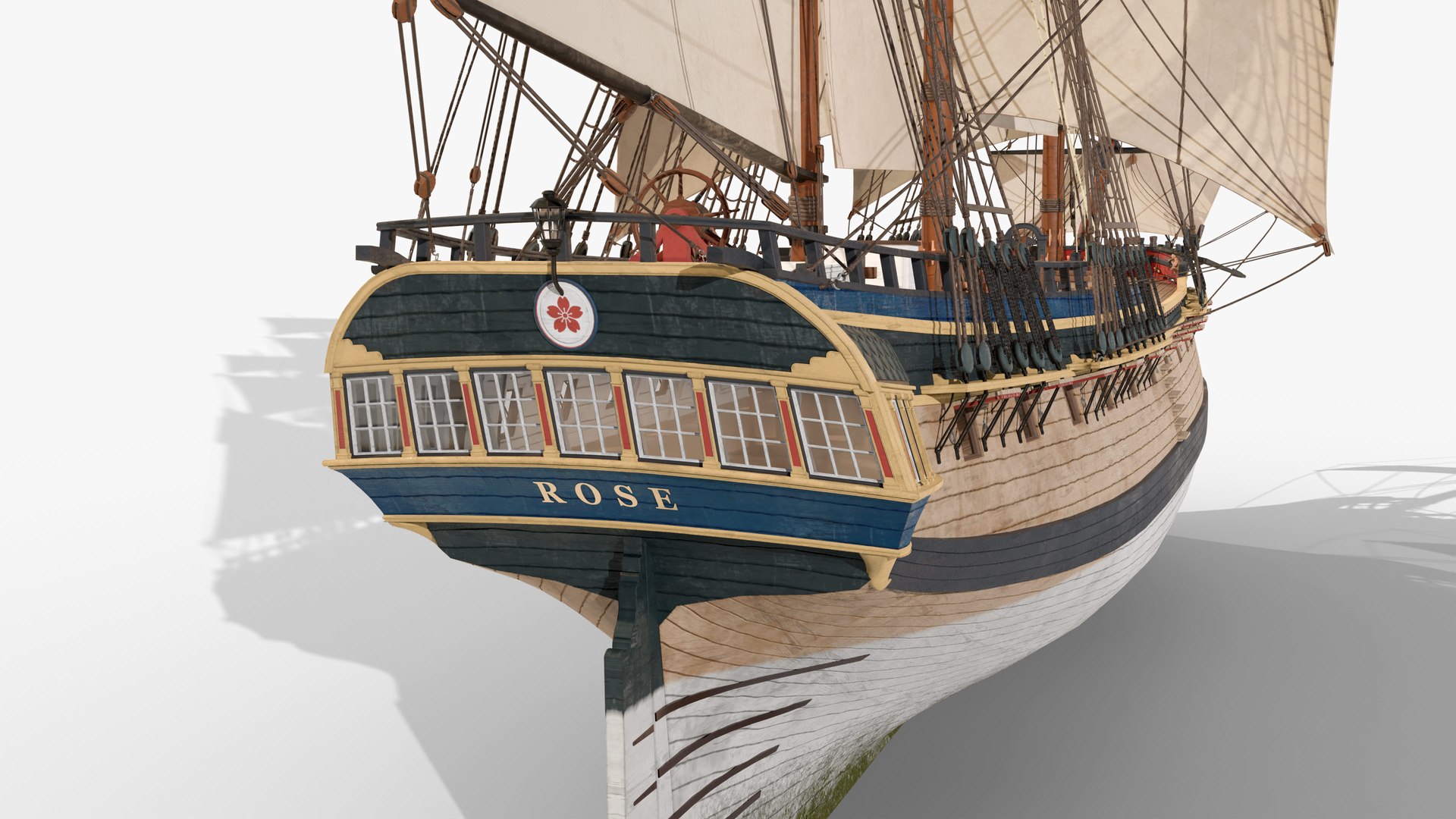 HMS Rose 3D Model - TurboSquid 2097054