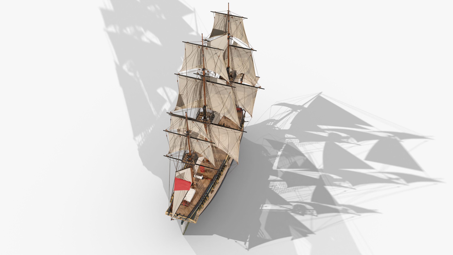 HMS Rose 3D Model - TurboSquid 2097054