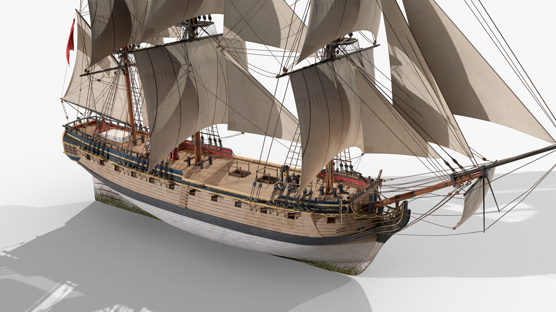 HMS Rose 3D Model - TurboSquid 2097054