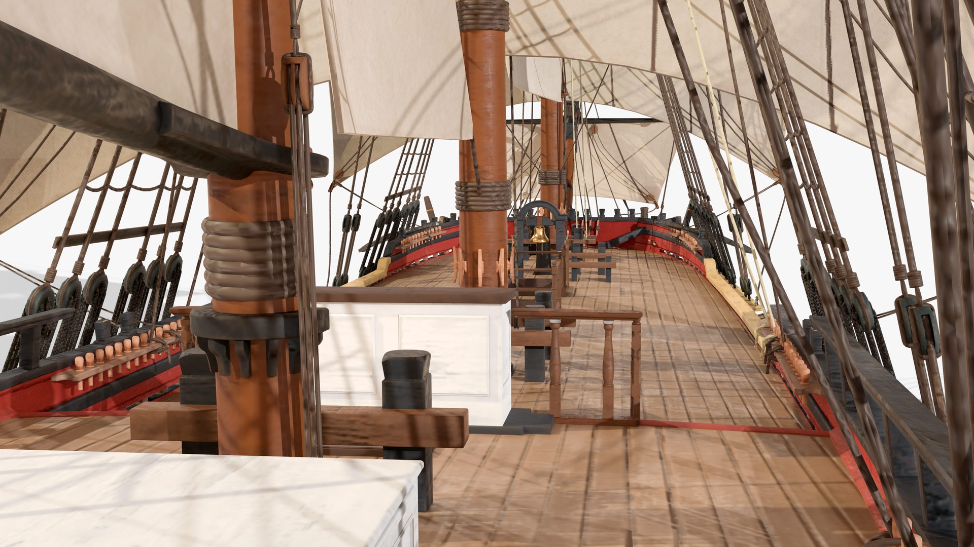 HMS Rose 3D Model - TurboSquid 2097054