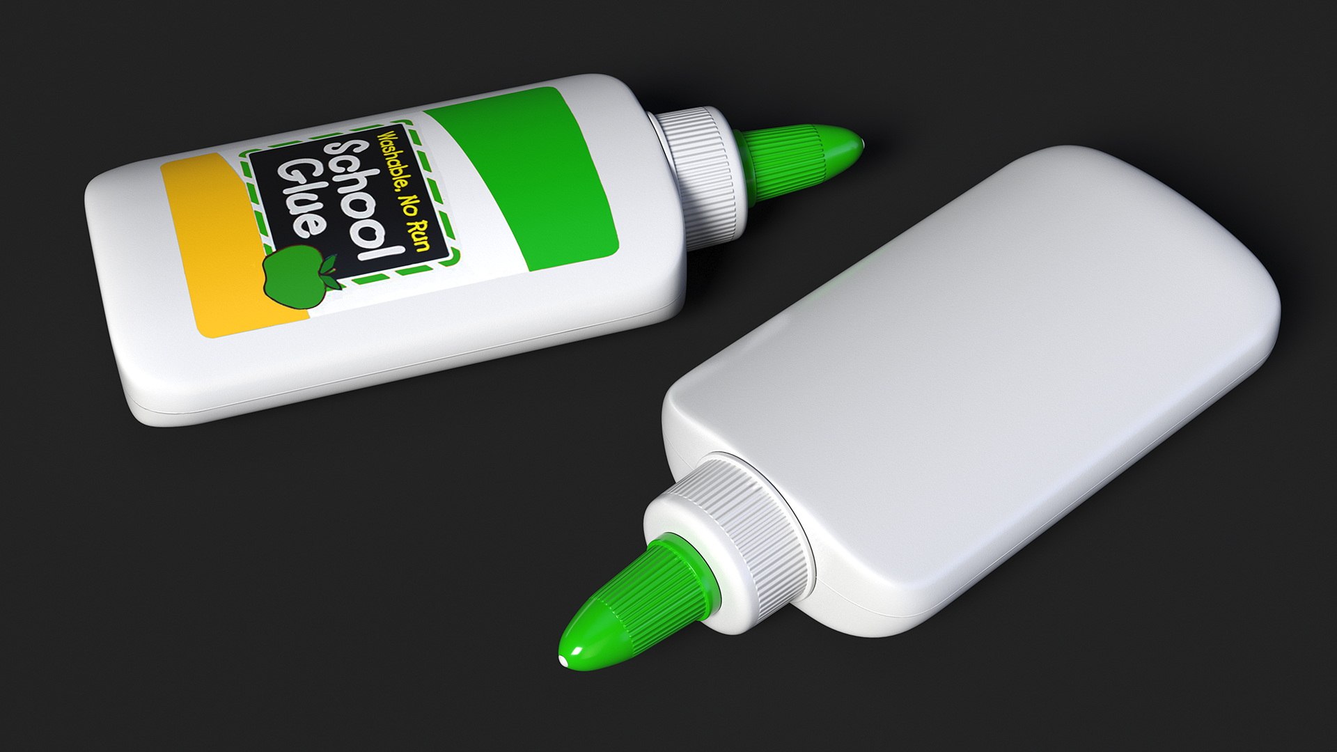 Liquid School Glue Bottle 100g 3D - TurboSquid 2152266