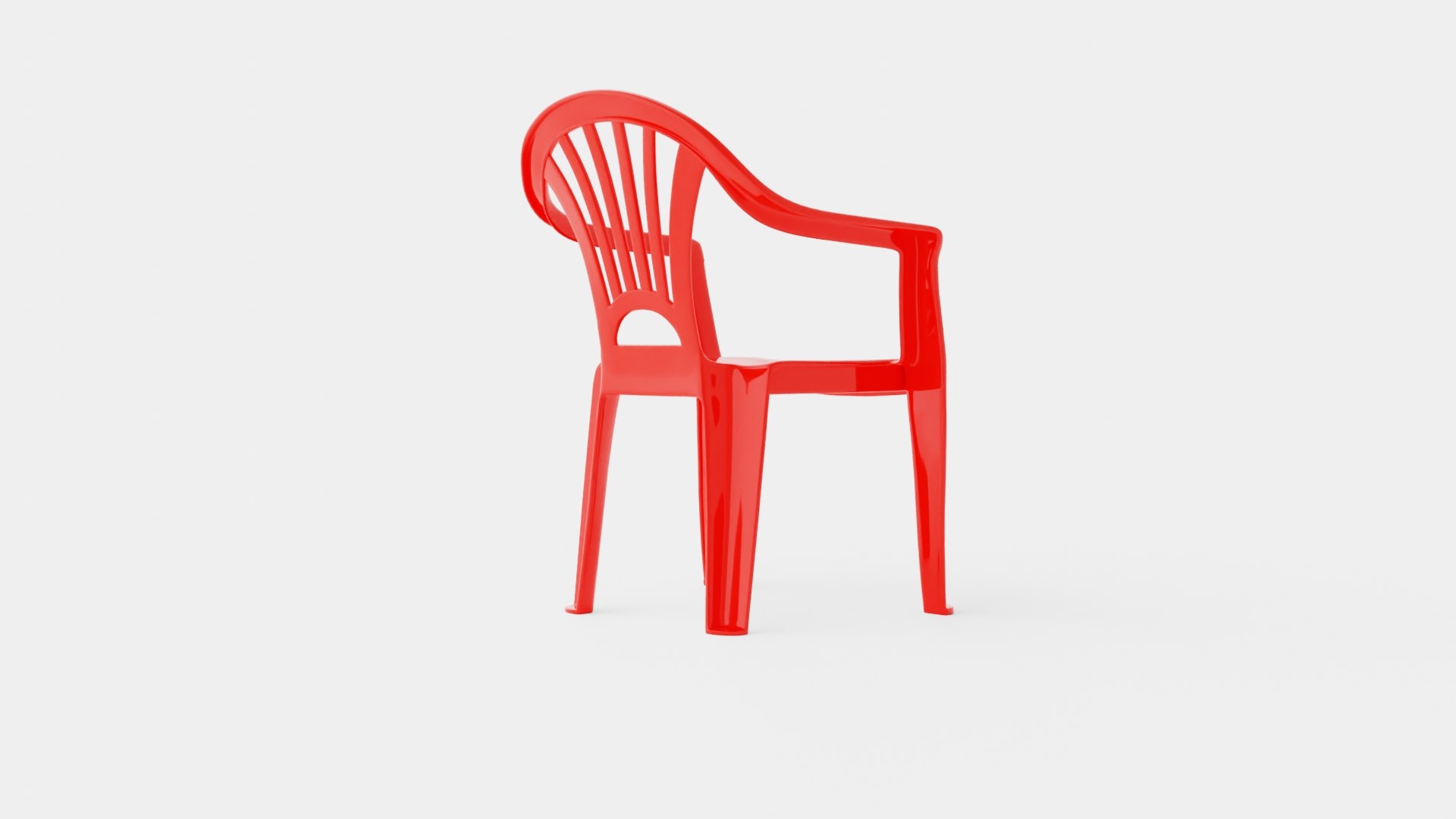 Chair Red 3D Model - TurboSquid 2315194