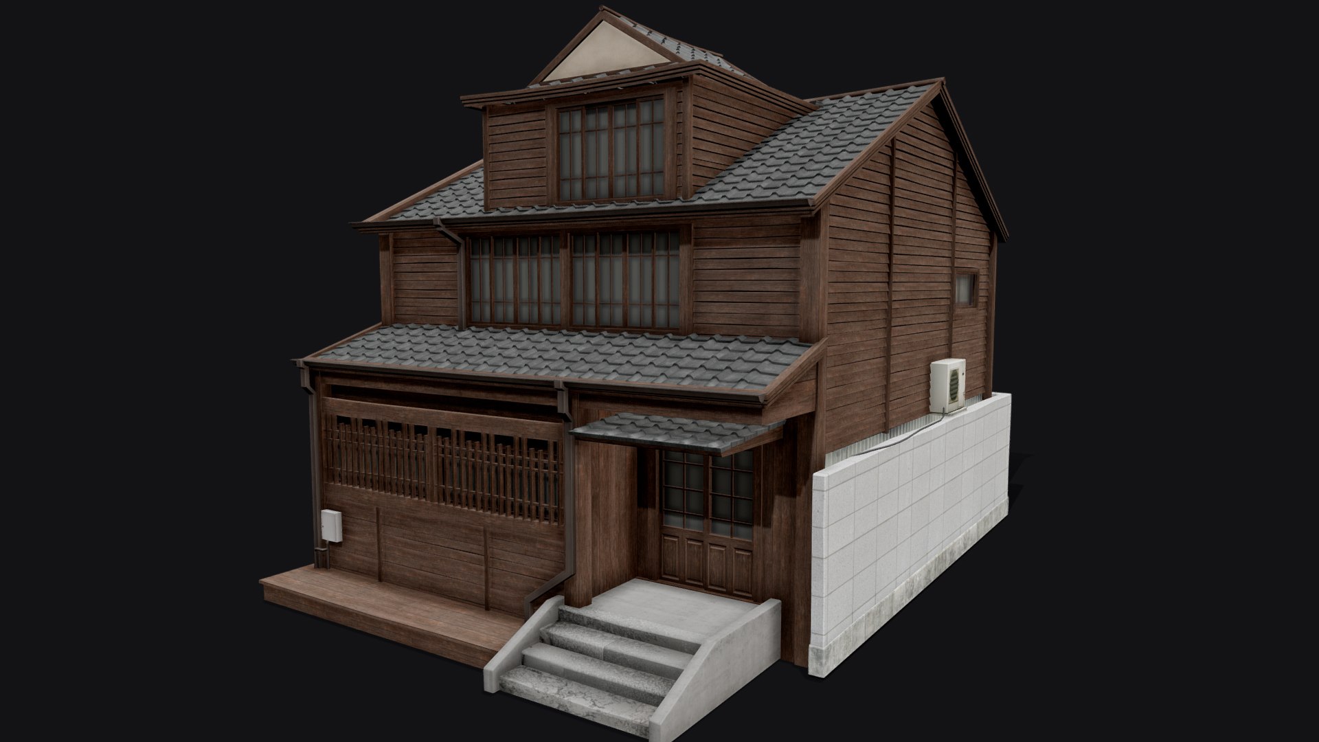 Japanese Style House 3D Model - TurboSquid 1494860