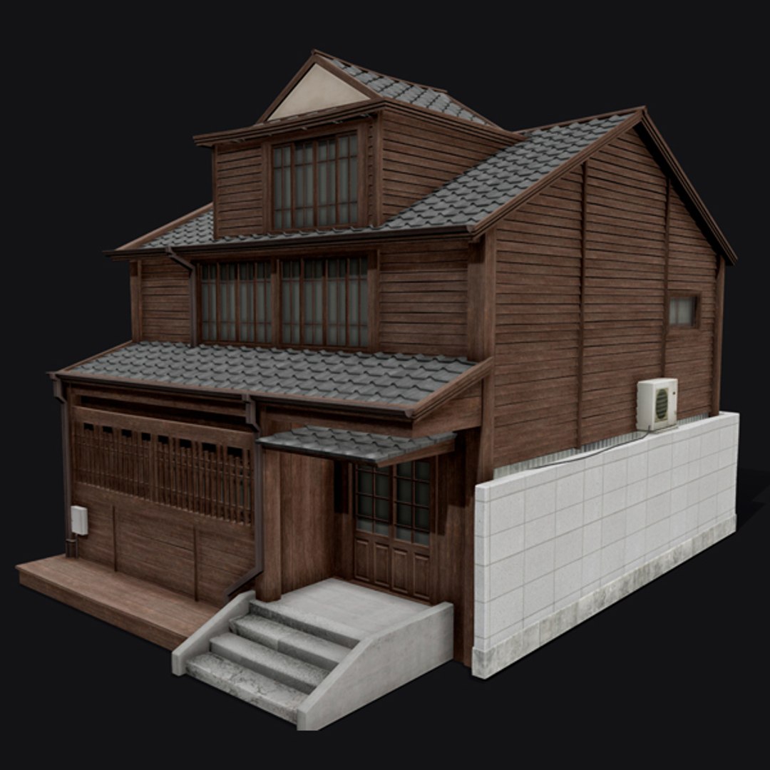 Japanese style house 3D model - TurboSquid 1494860