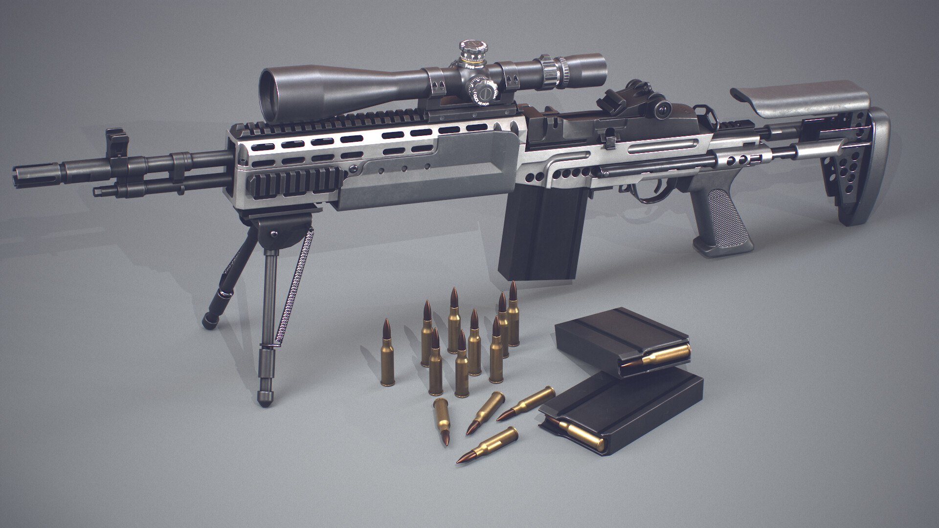 3D MK14 AAA Game Ready PBR Low-poly 3D Model Model - TurboSquid 2003978