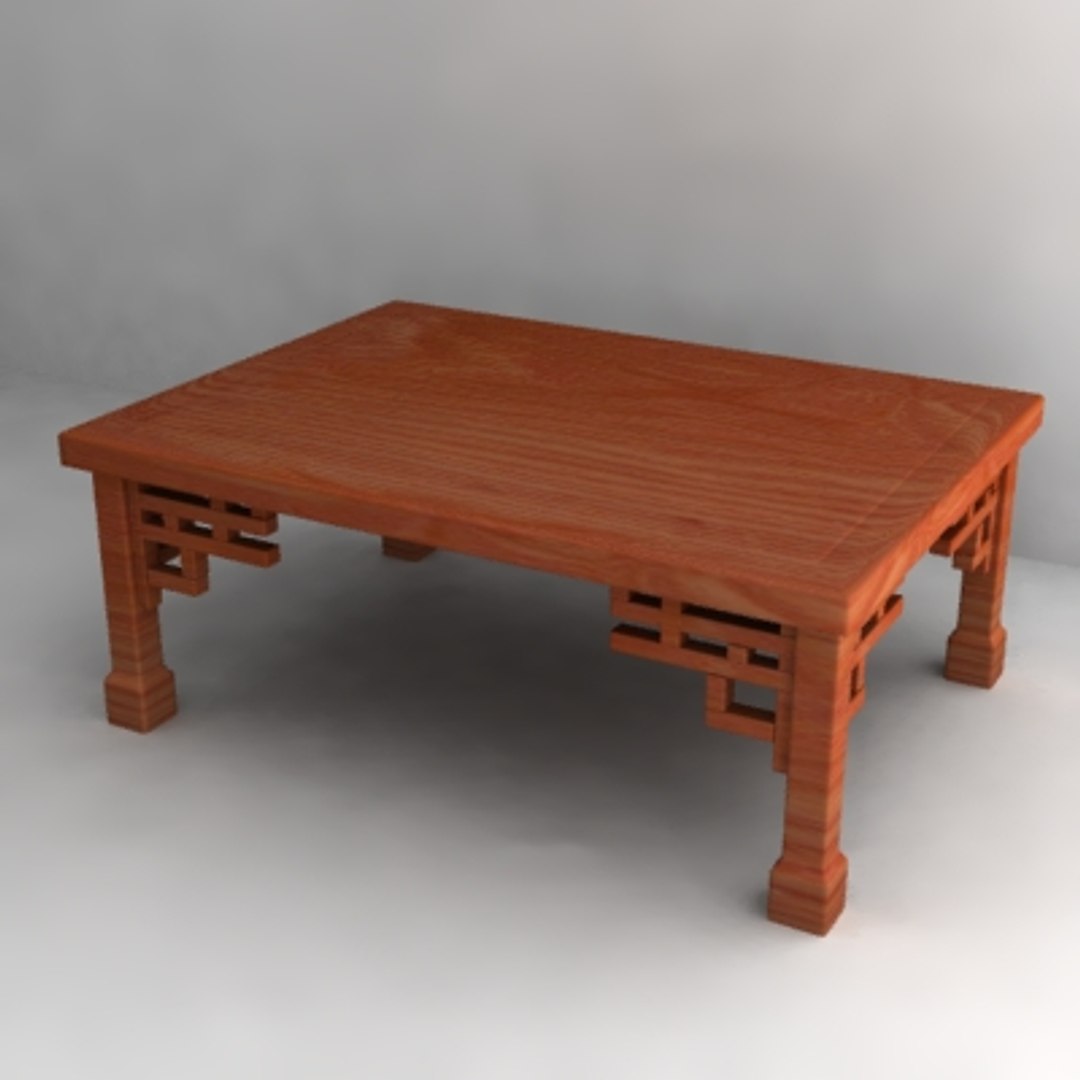 3d Model Japanese Table