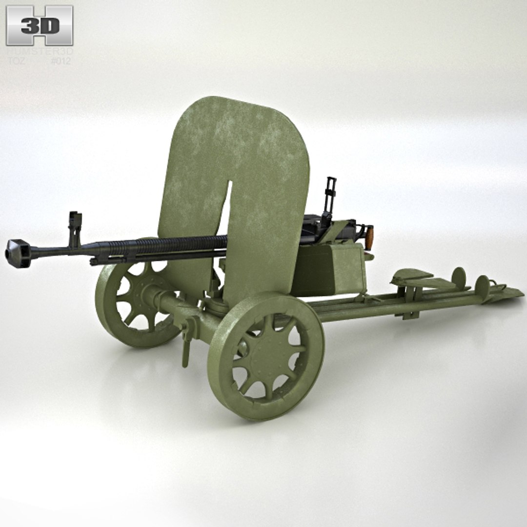 3D Dshk Dshkm Model - TurboSquid 1166523