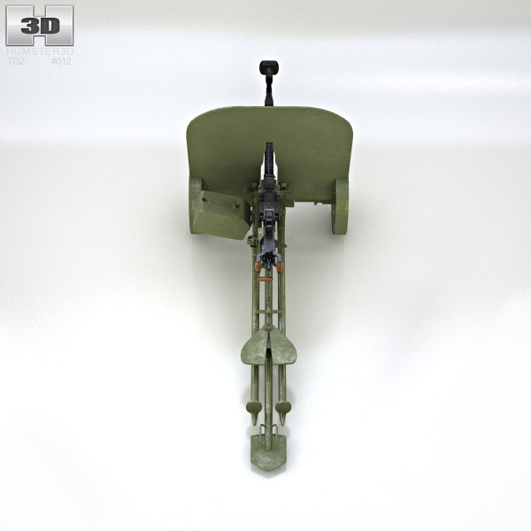 3D dshk dshkm model - TurboSquid 1166523