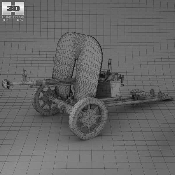 3D dshk dshkm model - TurboSquid 1166523