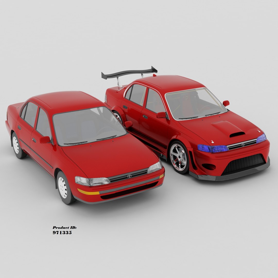 3d Toyota Corolla E100 Drift