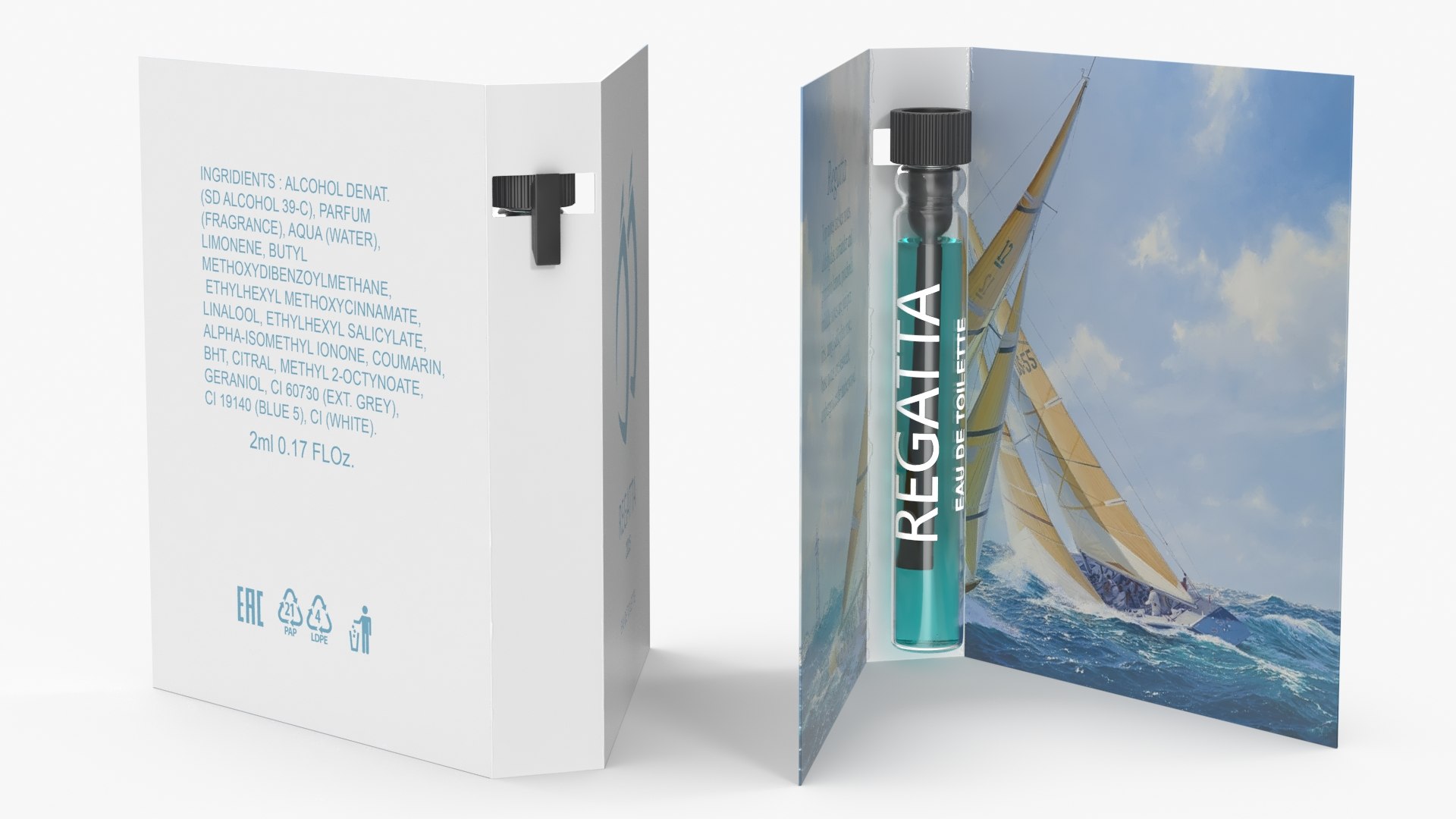 Regatta Sample Package Of Eau De Toilette Perfume Model - TurboSquid ...