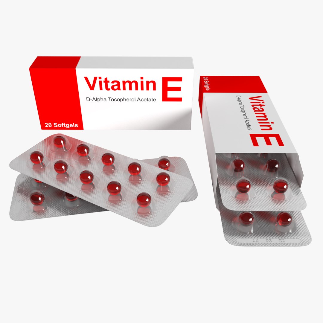 3D Blister Pill Vitamin E - TurboSquid 1378073