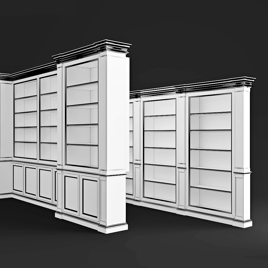 Built-in Library 3D Model - TurboSquid 1205170