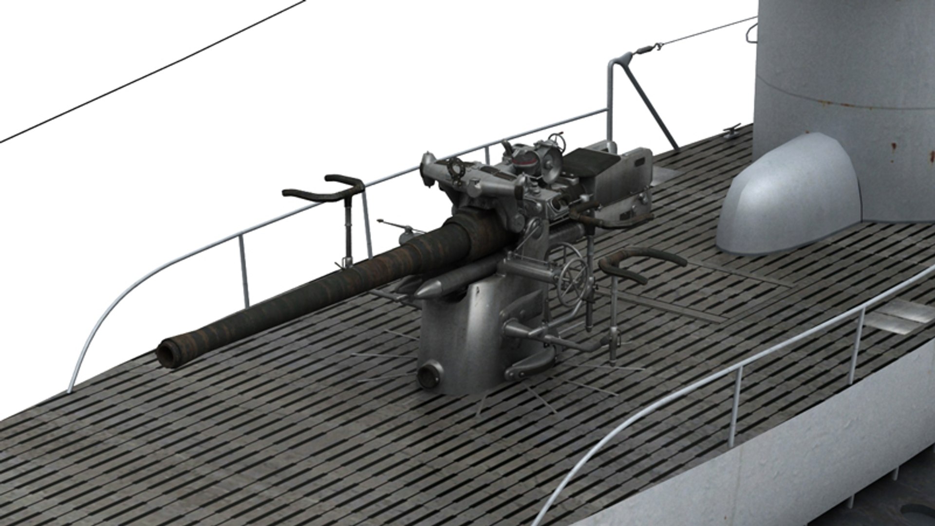 3d Max German Submarine U-201