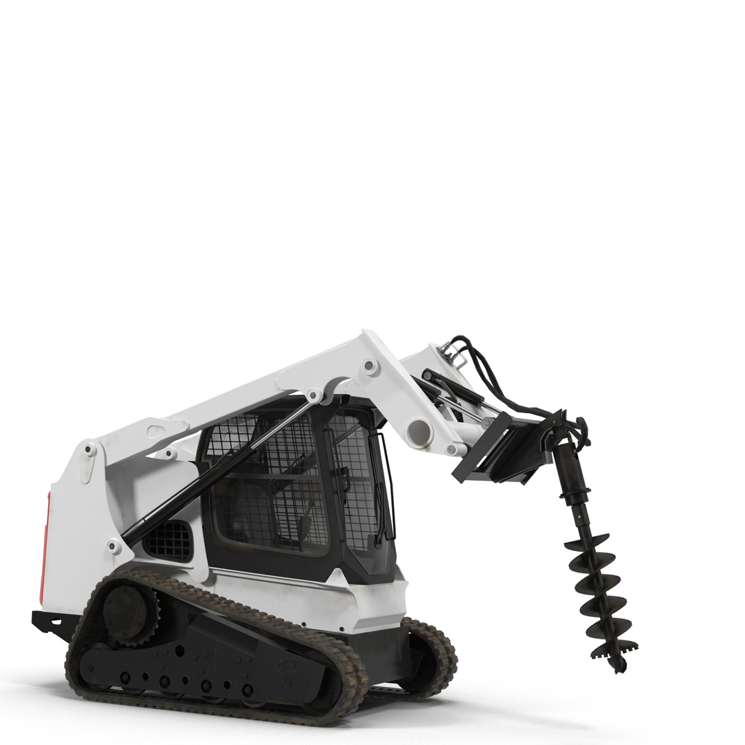 3d Compact Tracked Loader Auger