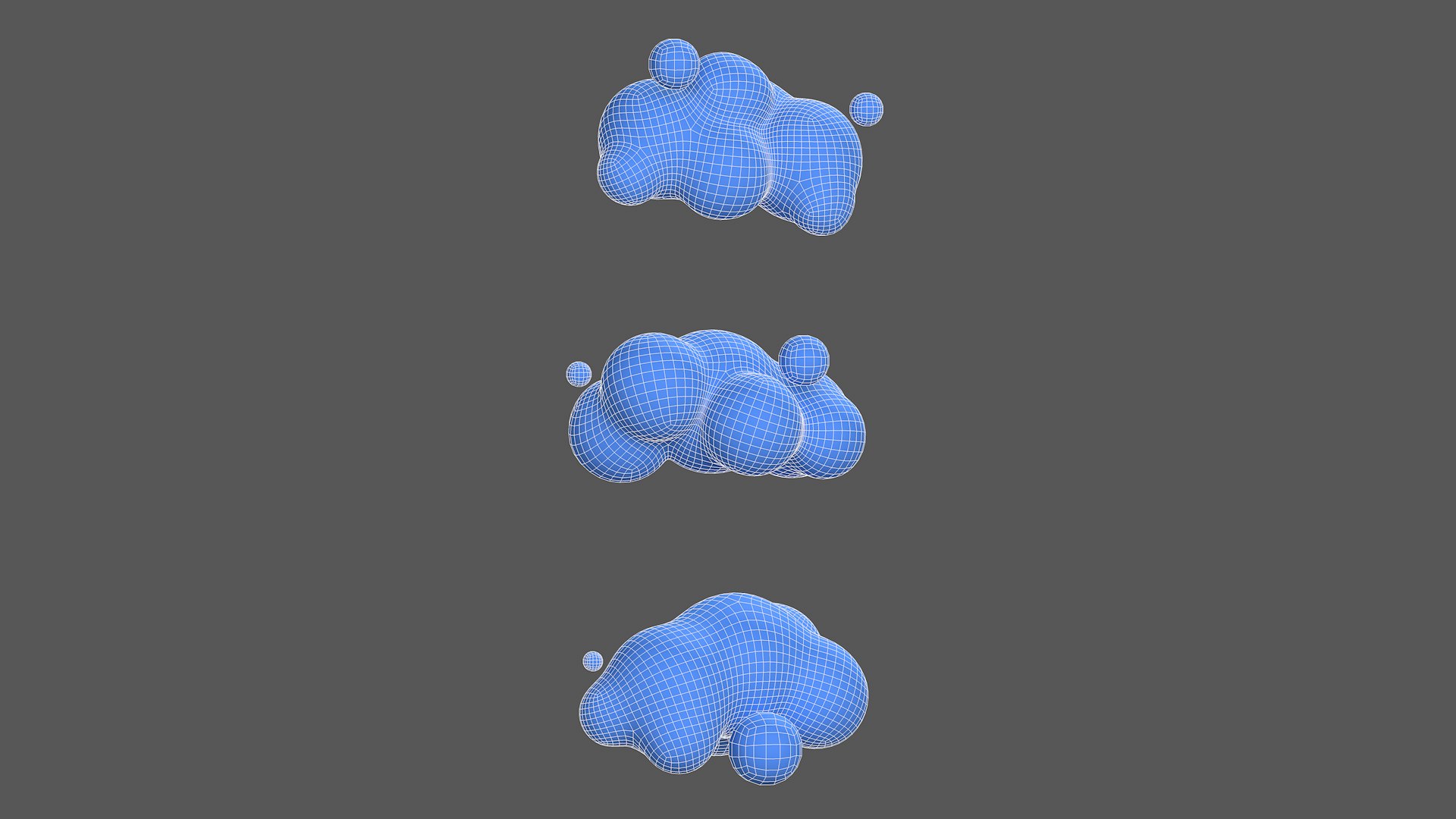 Cartoon Clouds 3D Model - TurboSquid 1857586