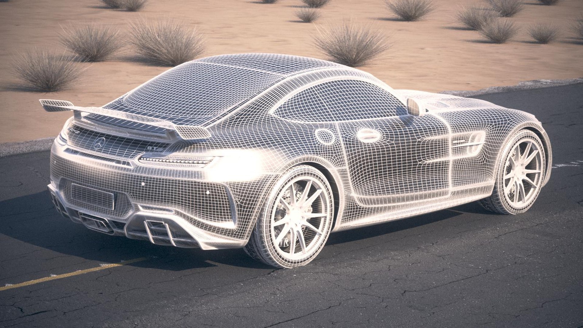 3d Model Mercedes Amg Gt