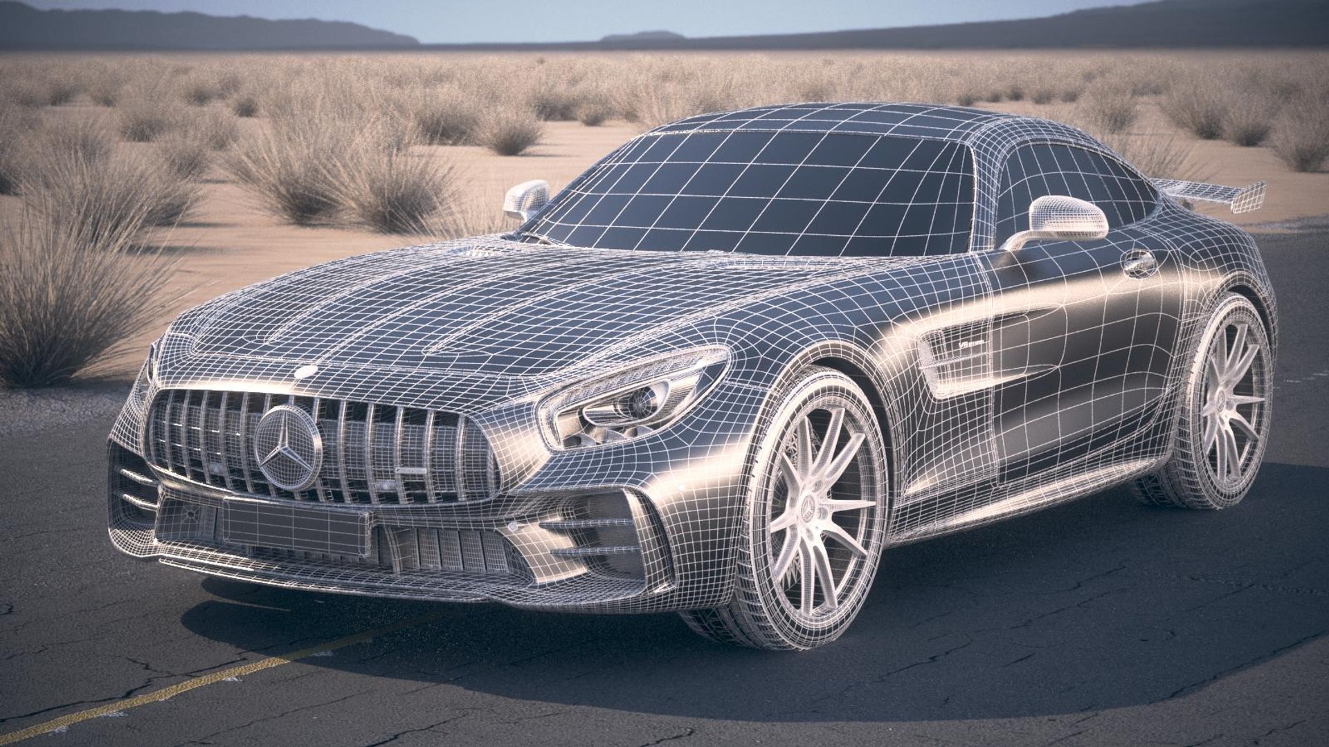 3d Model Mercedes Amg Gt
