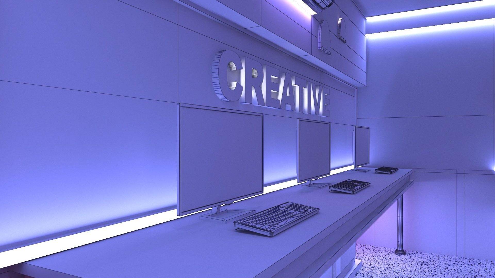 3D Model Gaming Room - TurboSquid 2148405