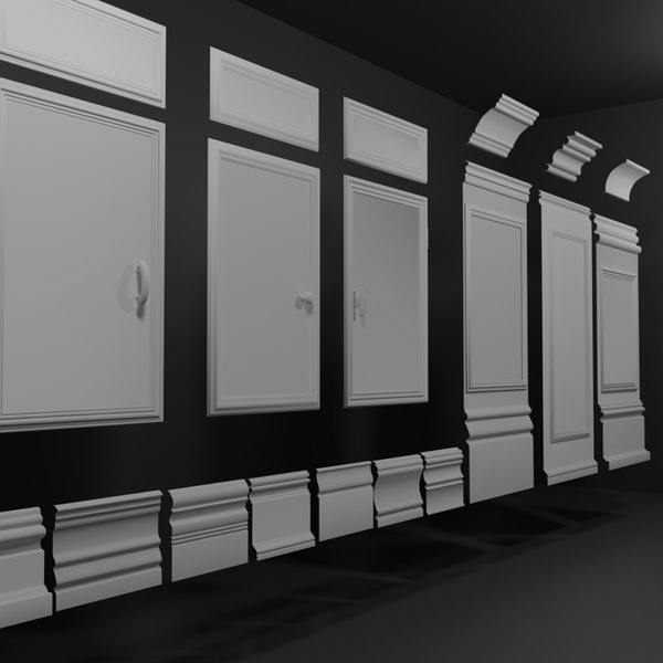 Floor wall trim 3D model - TurboSquid 1695716