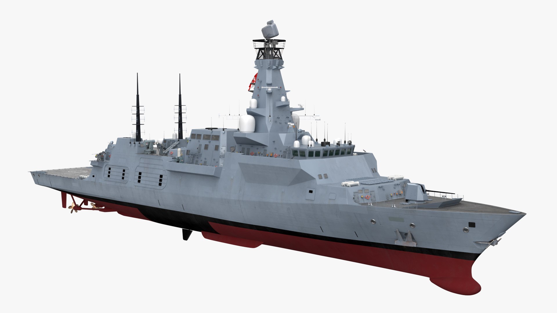 3D Royal Canadian Warship Type 26 Grey - TurboSquid 2466197