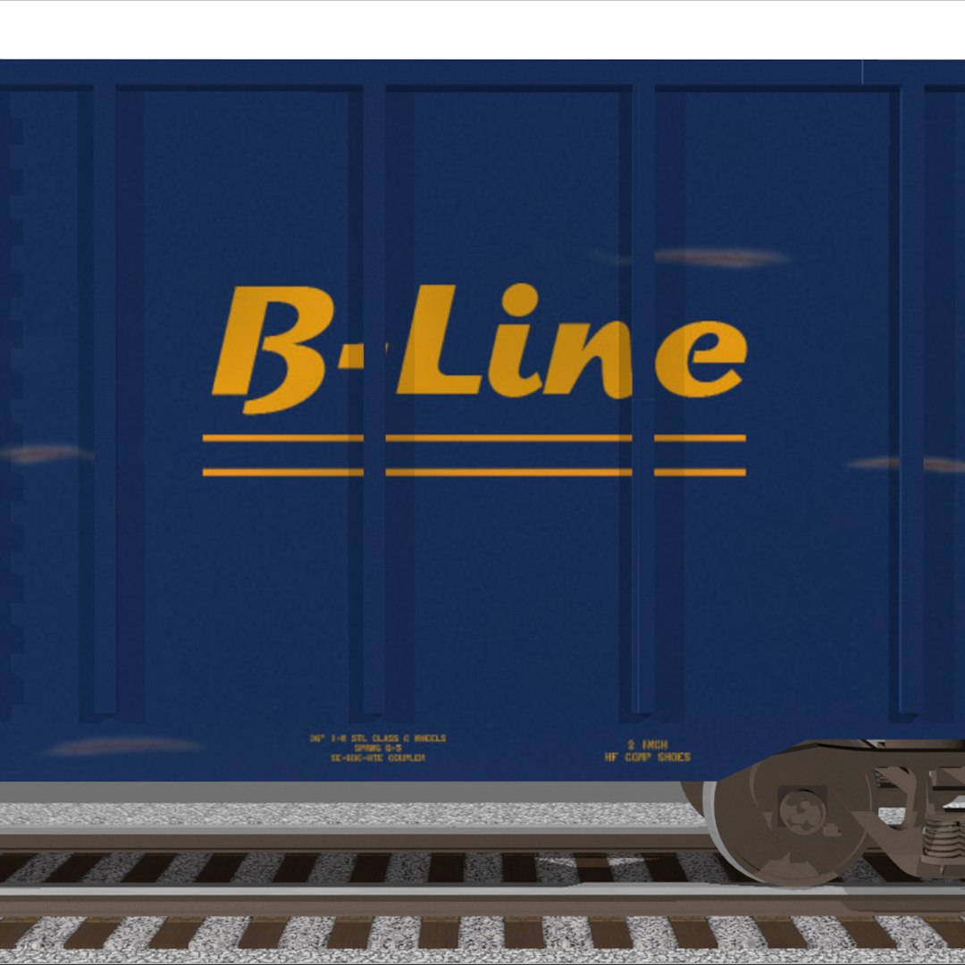 train car box 3d c4d