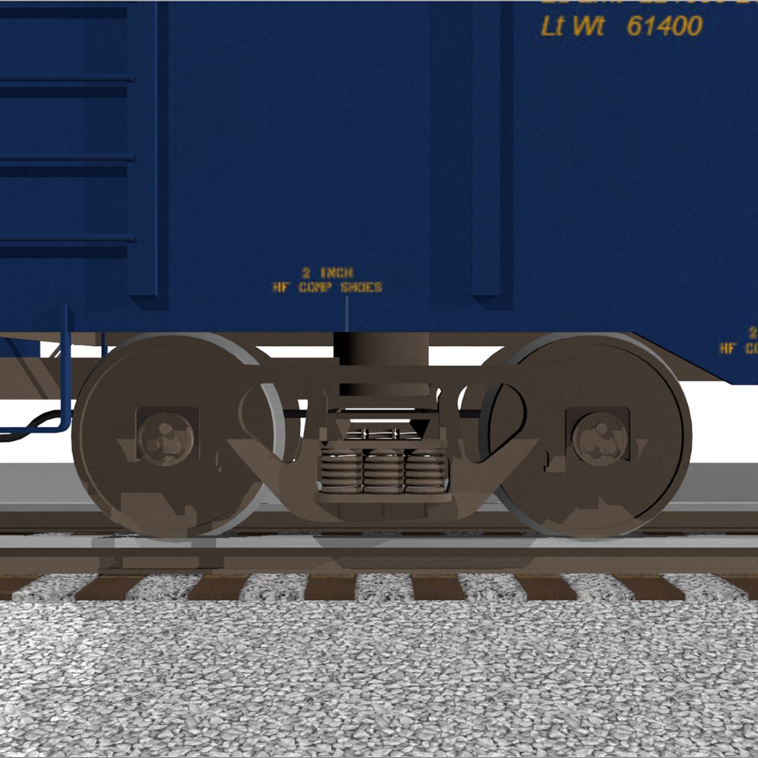train car box 3d c4d