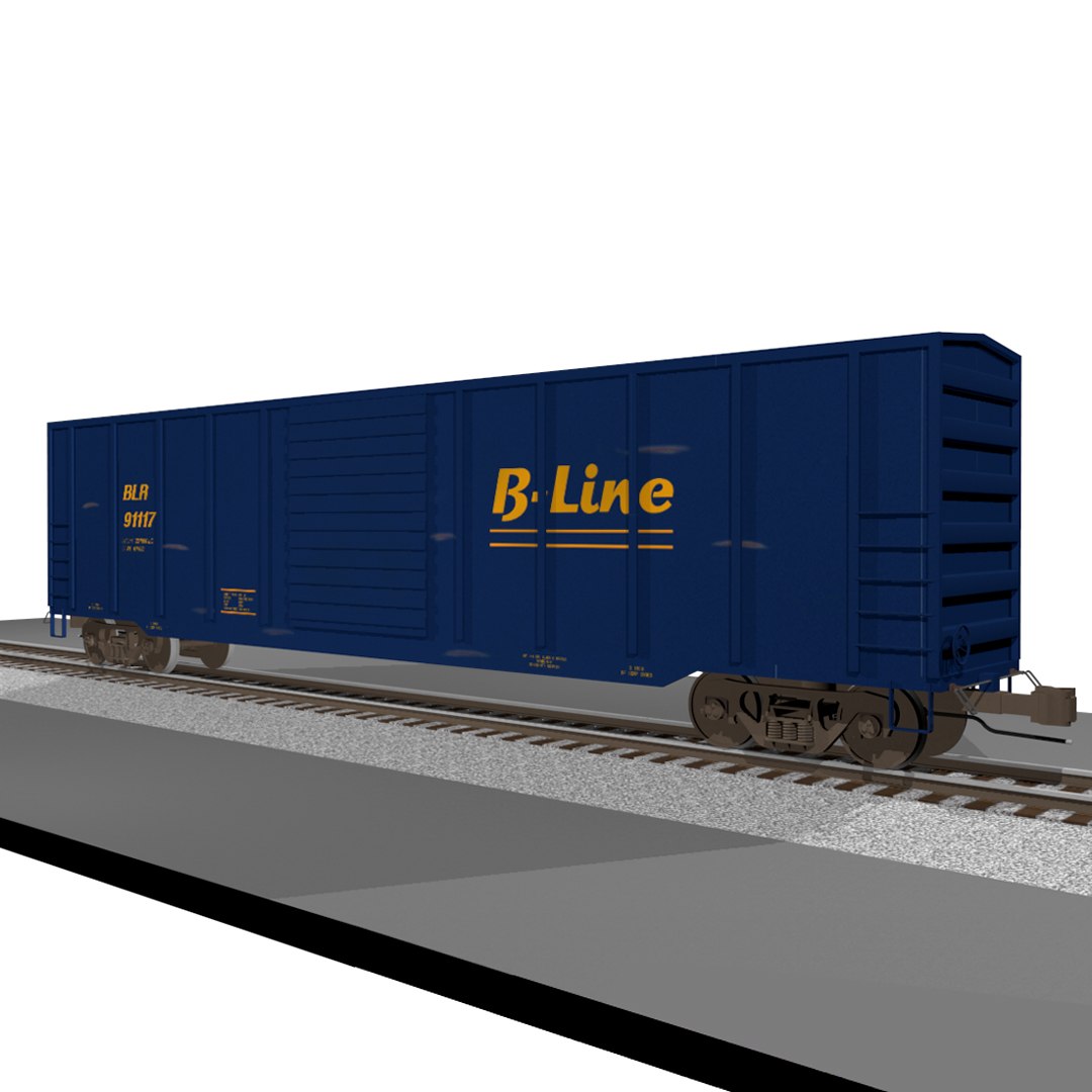 train car box 3d c4d