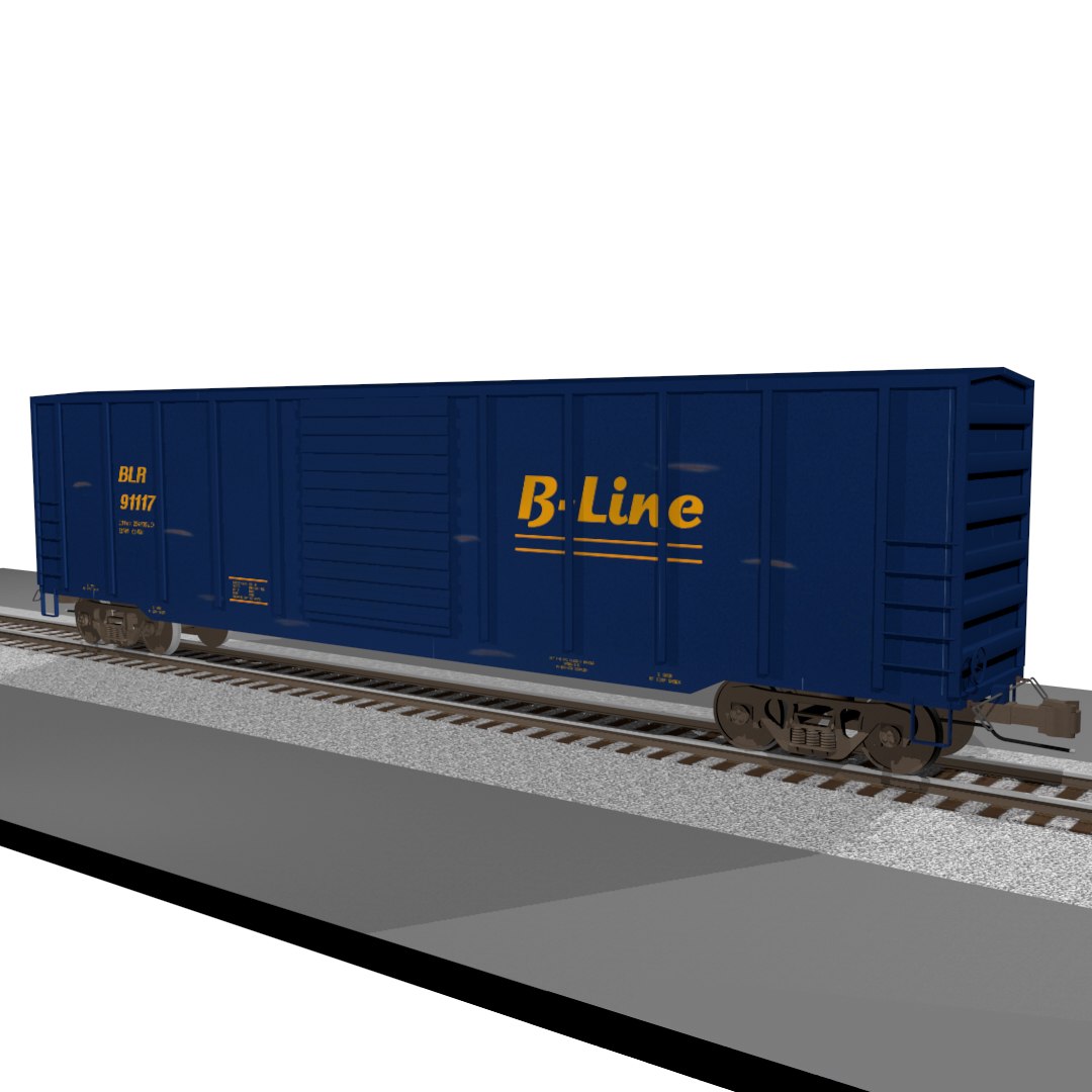 train car box 3d c4d
